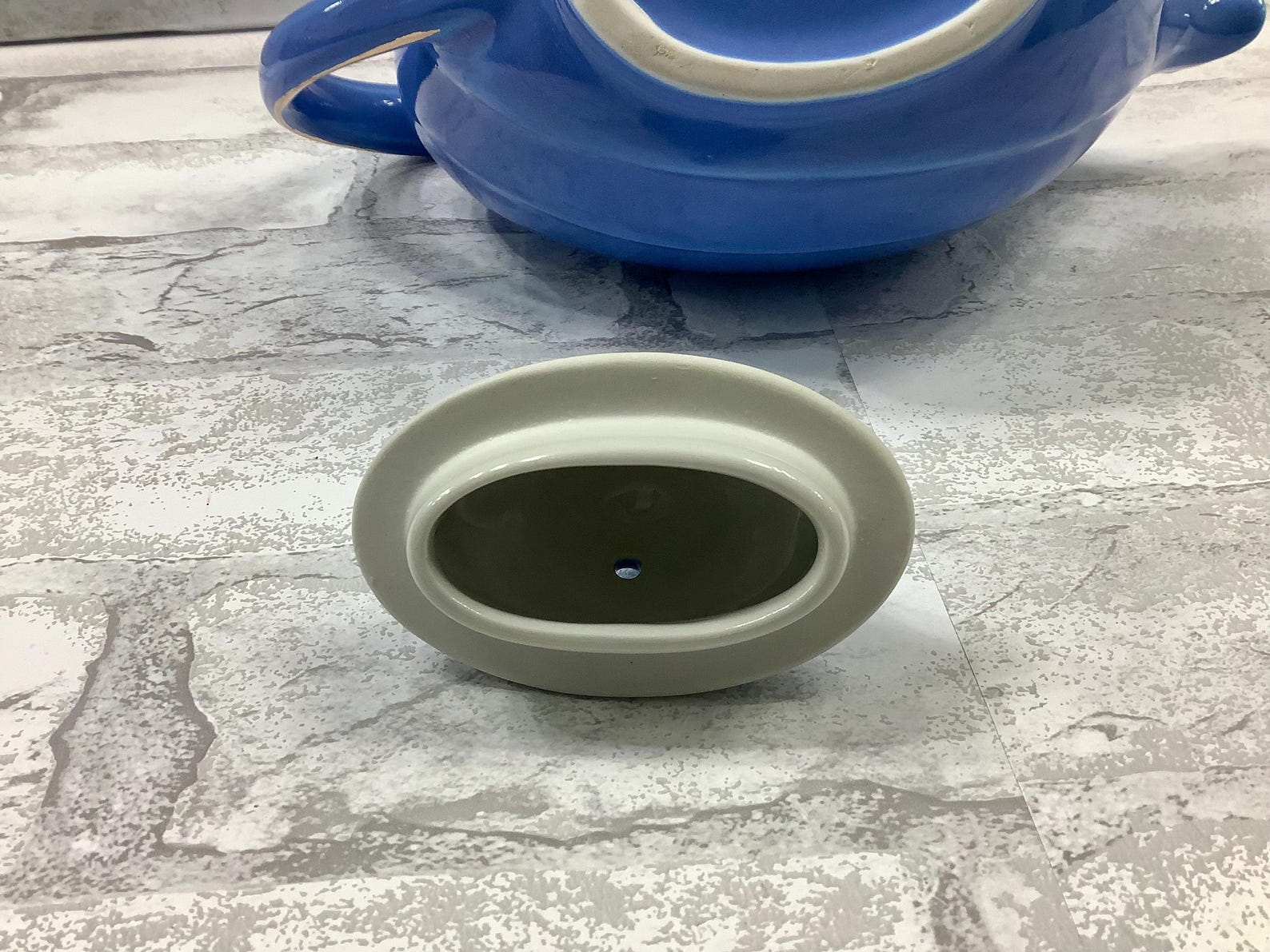 VTG. HALL Pottery Aladdin Sky Blue Tea Pot Art Deco 24 Gold 6 Cup - Etsy