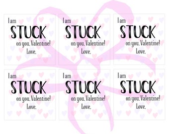 Instant Download/printable I Am Stuck on You Valentine | Etsy