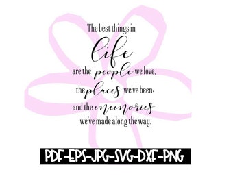 The Best Things in Life SVG - Etsy