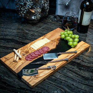 Italian Olive Wood Cheese Board Luxury Cheeseboard - Etsy