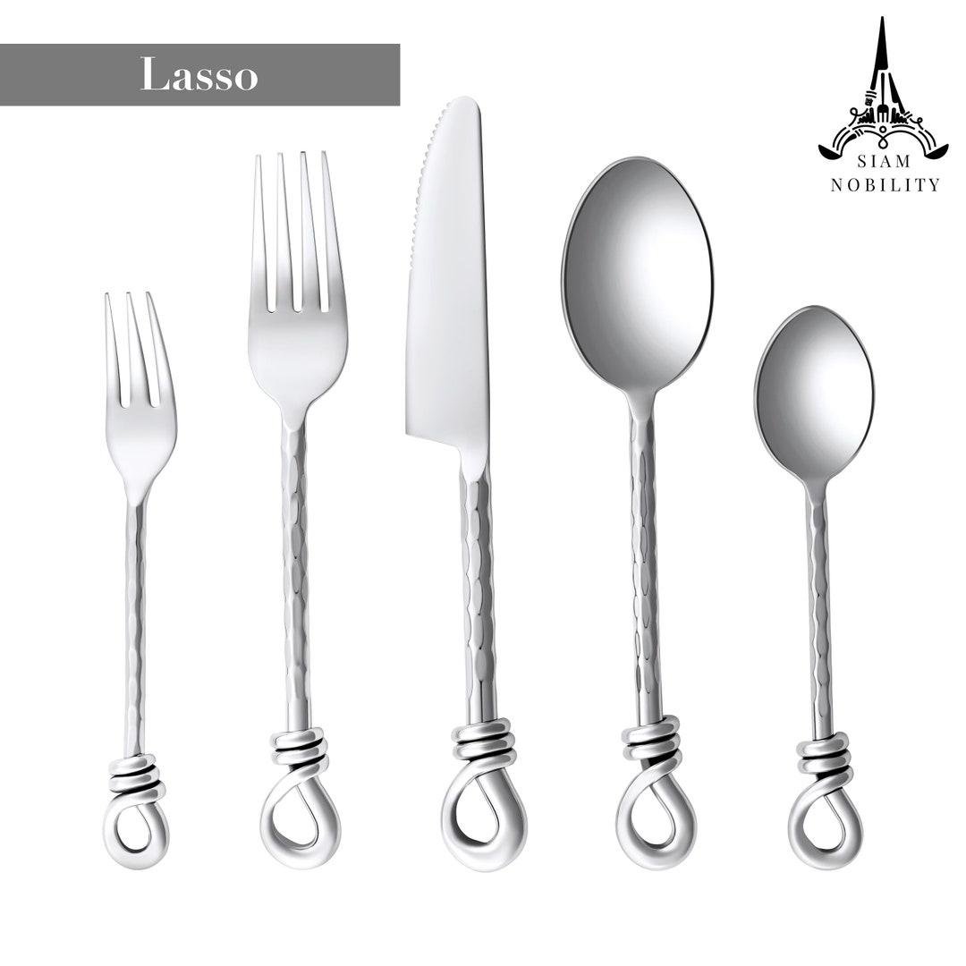 20-pieces Stainless Steel Luxury Silverware | Eating Utensils Set ...