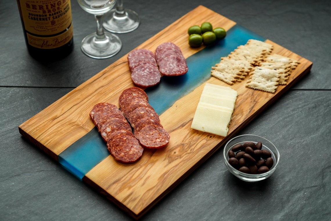 Italian Olive Wood Cheese Board Luxury Cheeseboard - Etsy