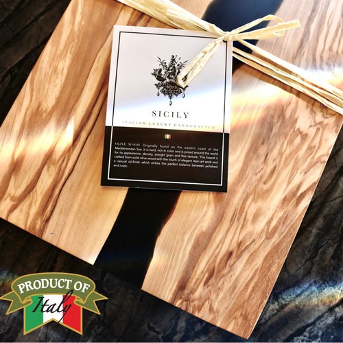 Italian Olive Wood Cheese Board Luxury Cheeseboard - Etsy