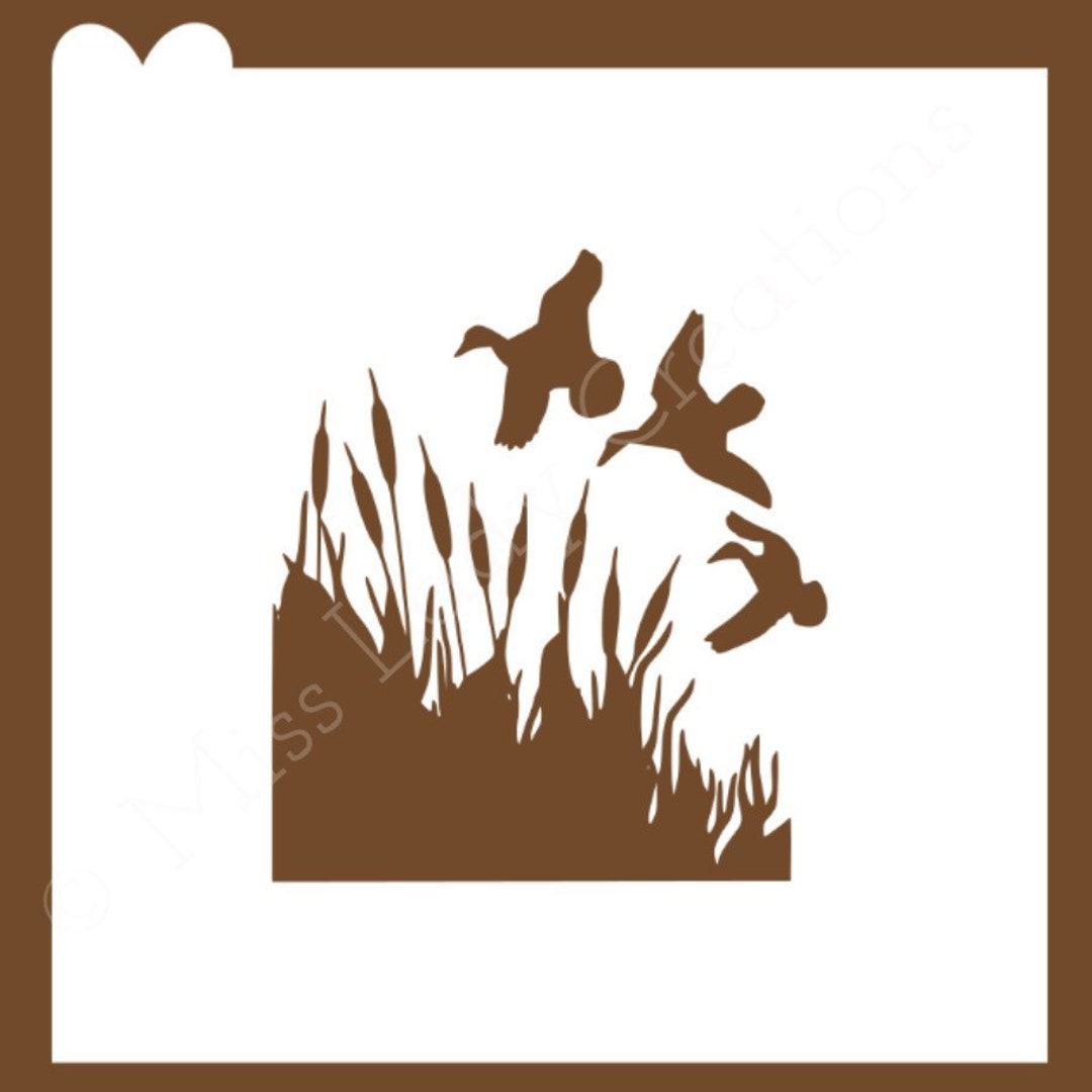 Duck Hunting Stencil 1, Plastic Mylar, Airbrush Stencil, Craft Stencil ...