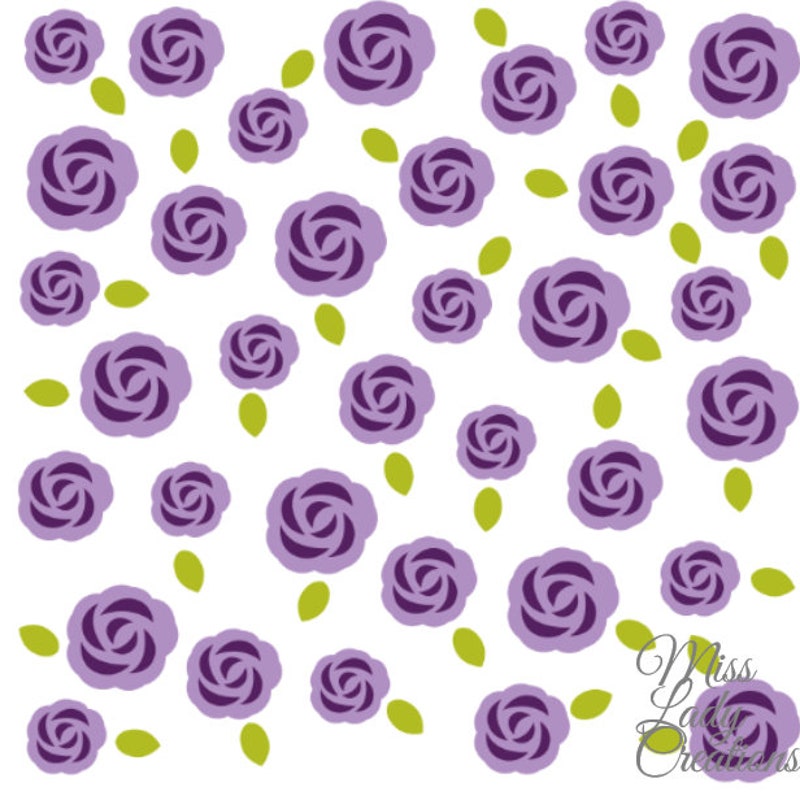 Rose Cookie Stencil - Etsy