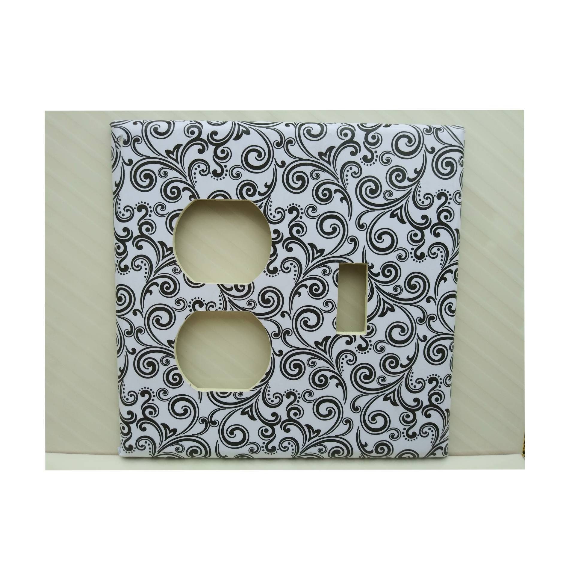 Black and White Swirly Twirly Pattern Abstract Floral Vine - Etsy