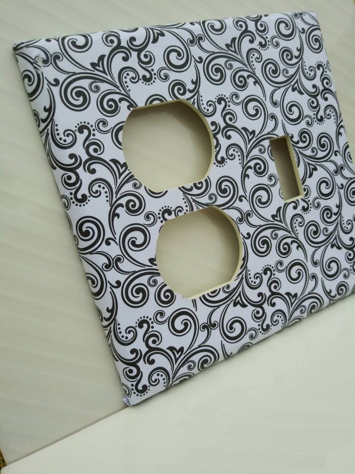 Black and White Swirly Twirly Pattern Abstract Floral Vine - Etsy