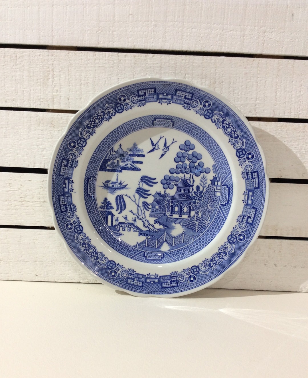 The Spode Blue Room Collection WILLOW Luncheon Plate Blue and White ...