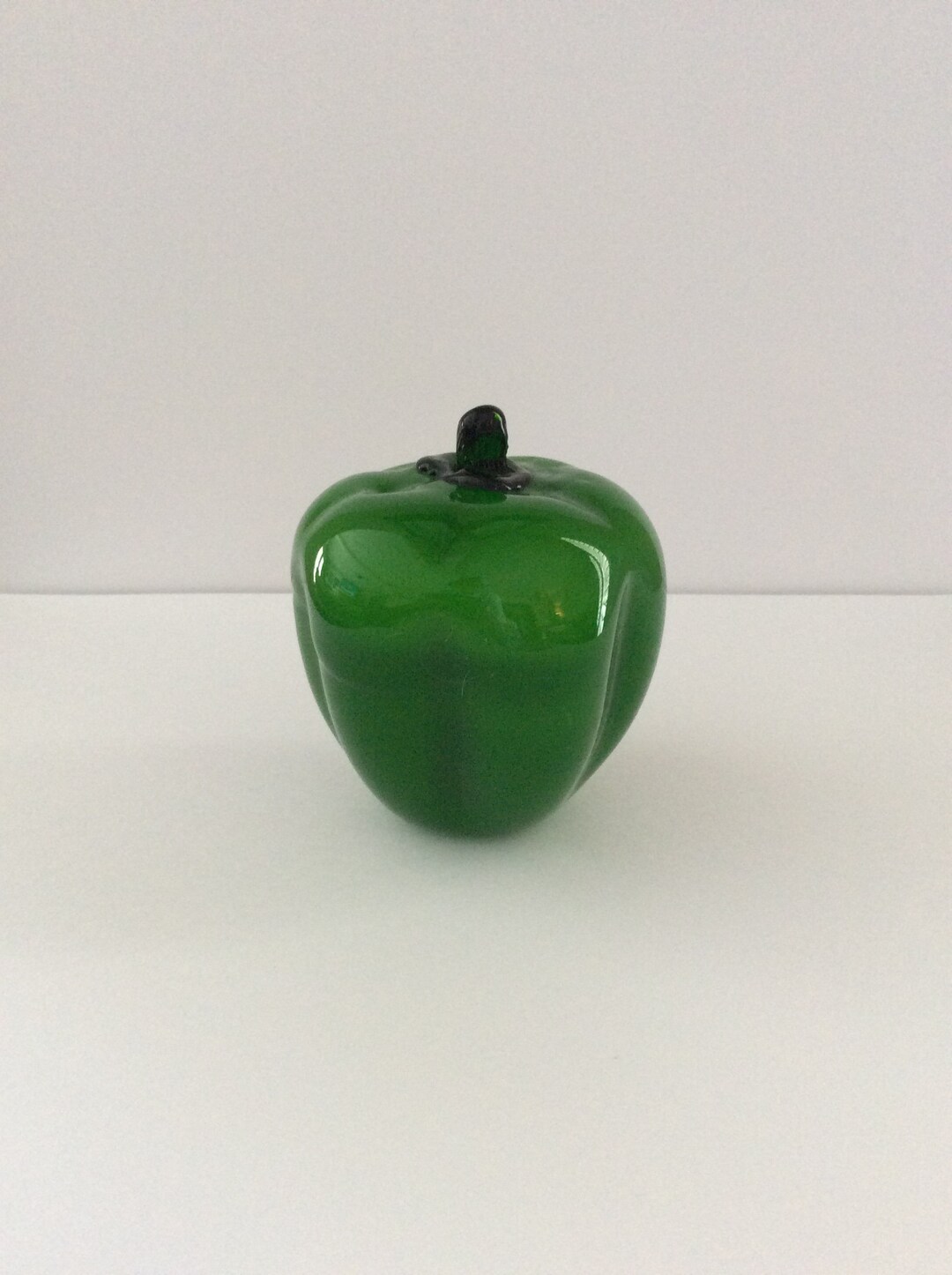 Murano Style Blown Art Glass Green Bell Pepper Vintagefindsfound Retro ...