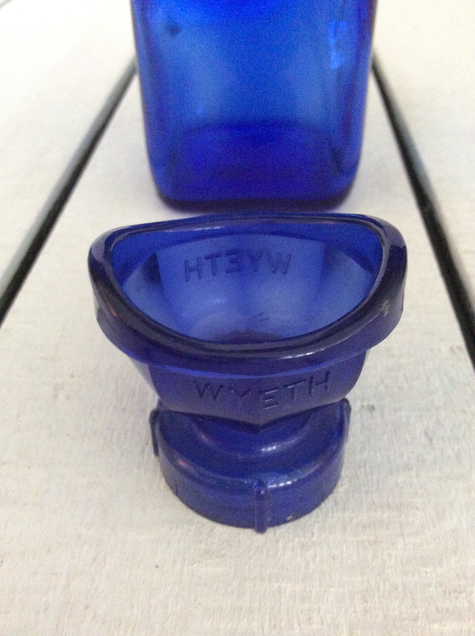 Vintage Cobalt Blue Wyeth Collyrium Soothing Eye Lotion Bottle | Etsy