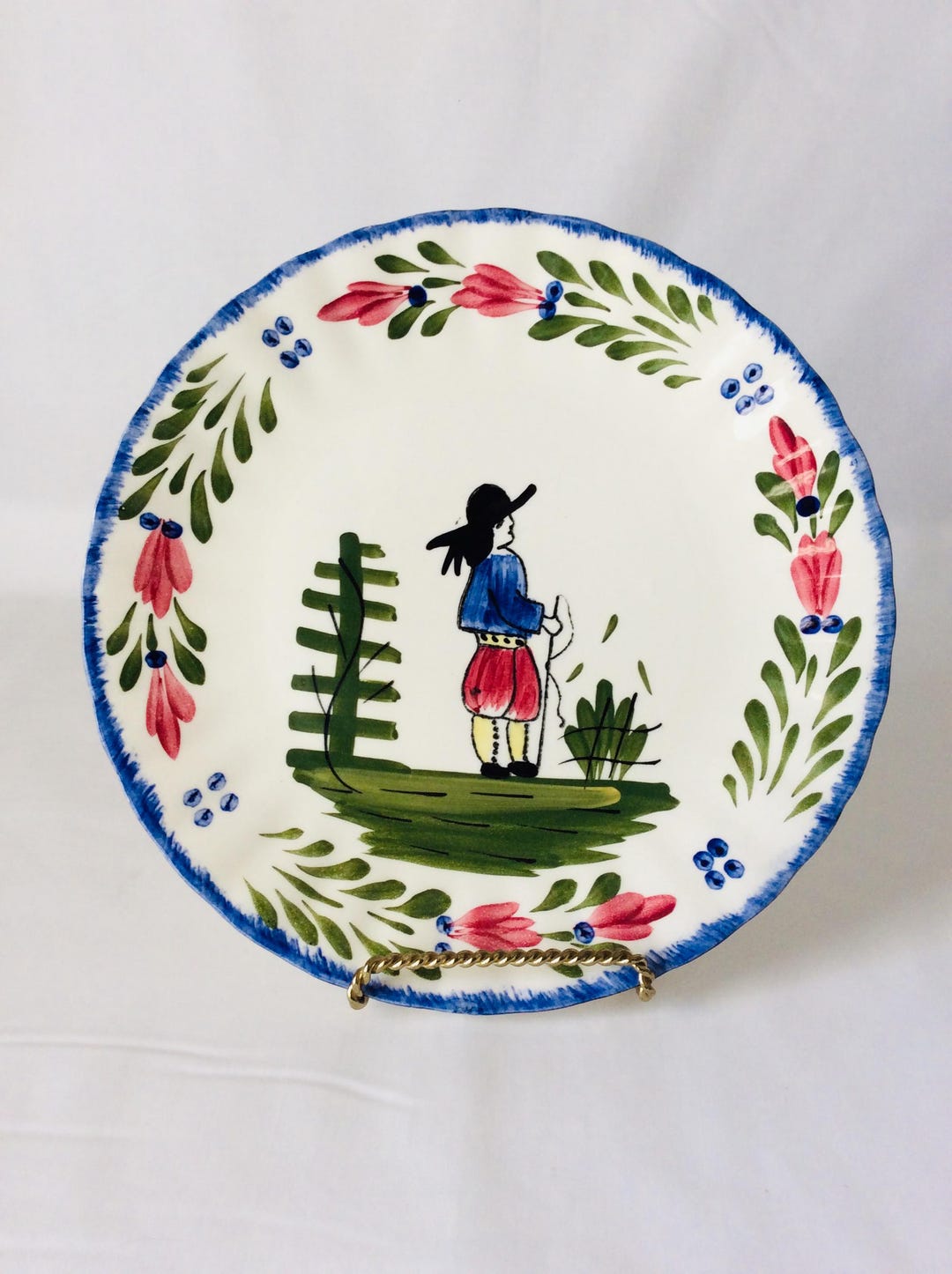 French Peasant Salad Plate From Blue Ridge Southern Pottery Hand ...