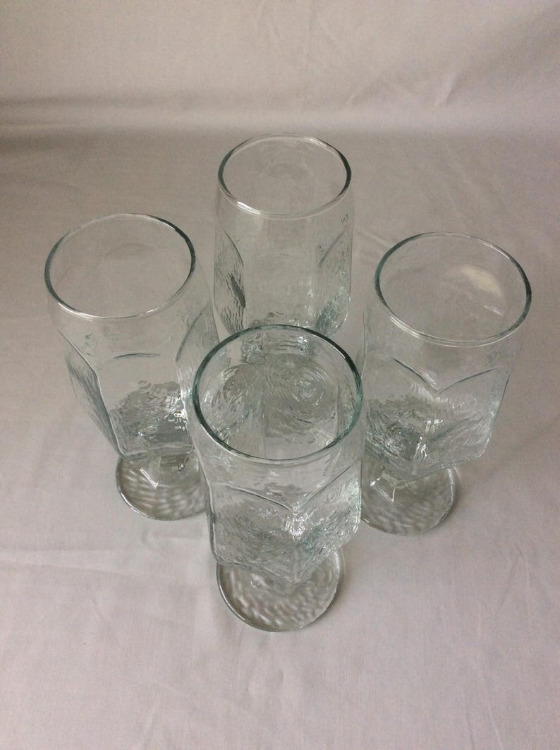 Libbey Glass Company Chivalry Clear 12 Oz. Beer Glass Set of 4 Made in ...
