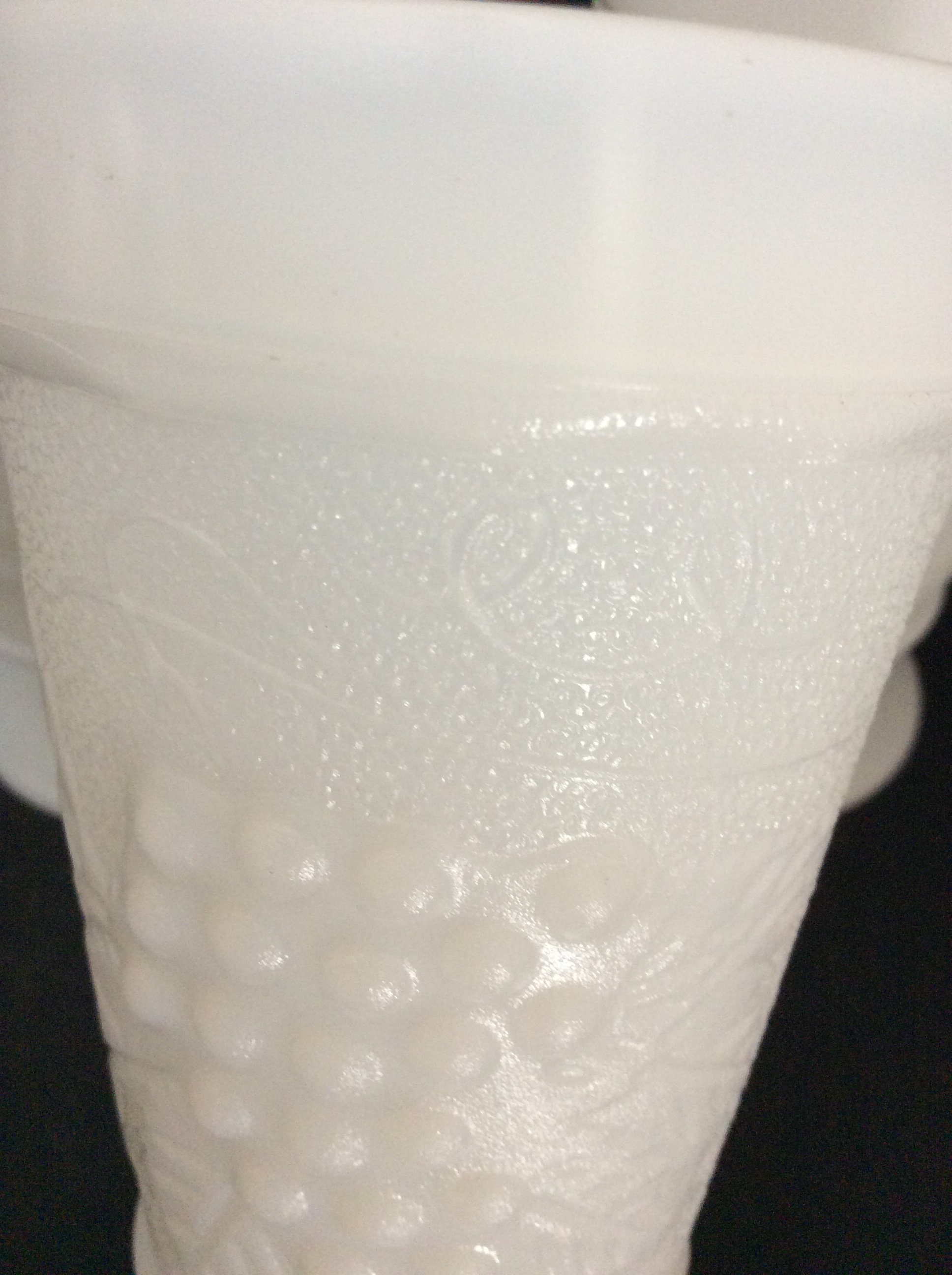 Drink & Barware Set of 2 Vintage Footed Goblets in Translucent Milk ...