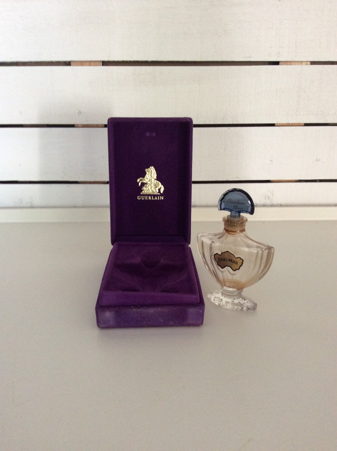 Guerlain Paris Shalimar Perfume Bottle empty Made by Baccarat With ...