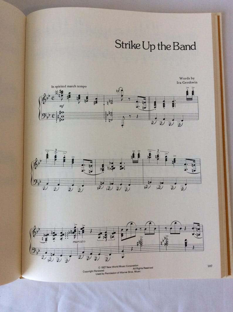 Music by Gershwin Hard Cover Book Sheet Music George Gershwin Show ...