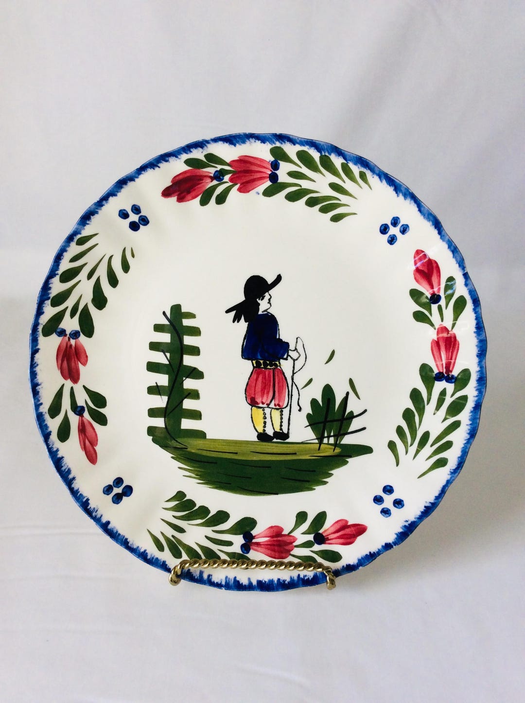 French Peasant Salad Plate From Blue Ridge Southern Pottery Hand ...