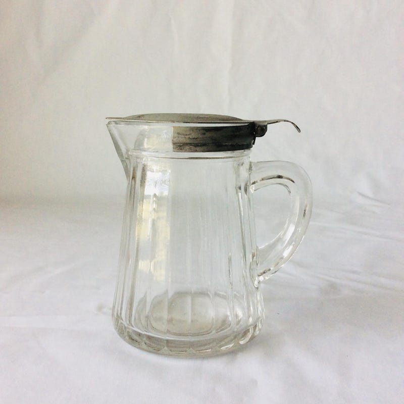 Glass Syrup Pitcher - Etsy
