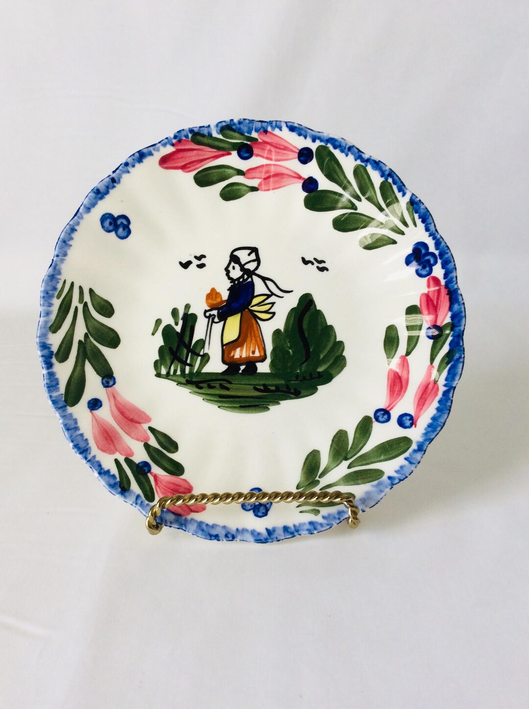 French Peasant Bread Plate From Blue Ridge Southern Pottery Hand ...