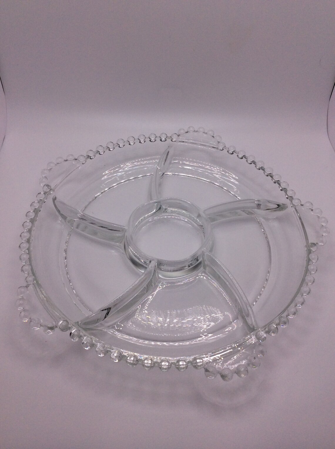 Dalzell-viking Candlewick 6 Park Relish Dish Made in USA Replacement ...