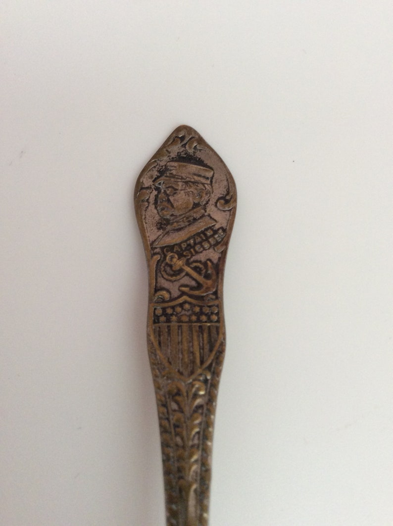 US Battleship Maine & Captain Sigsbee Souvenir/collectible Spoon From ...