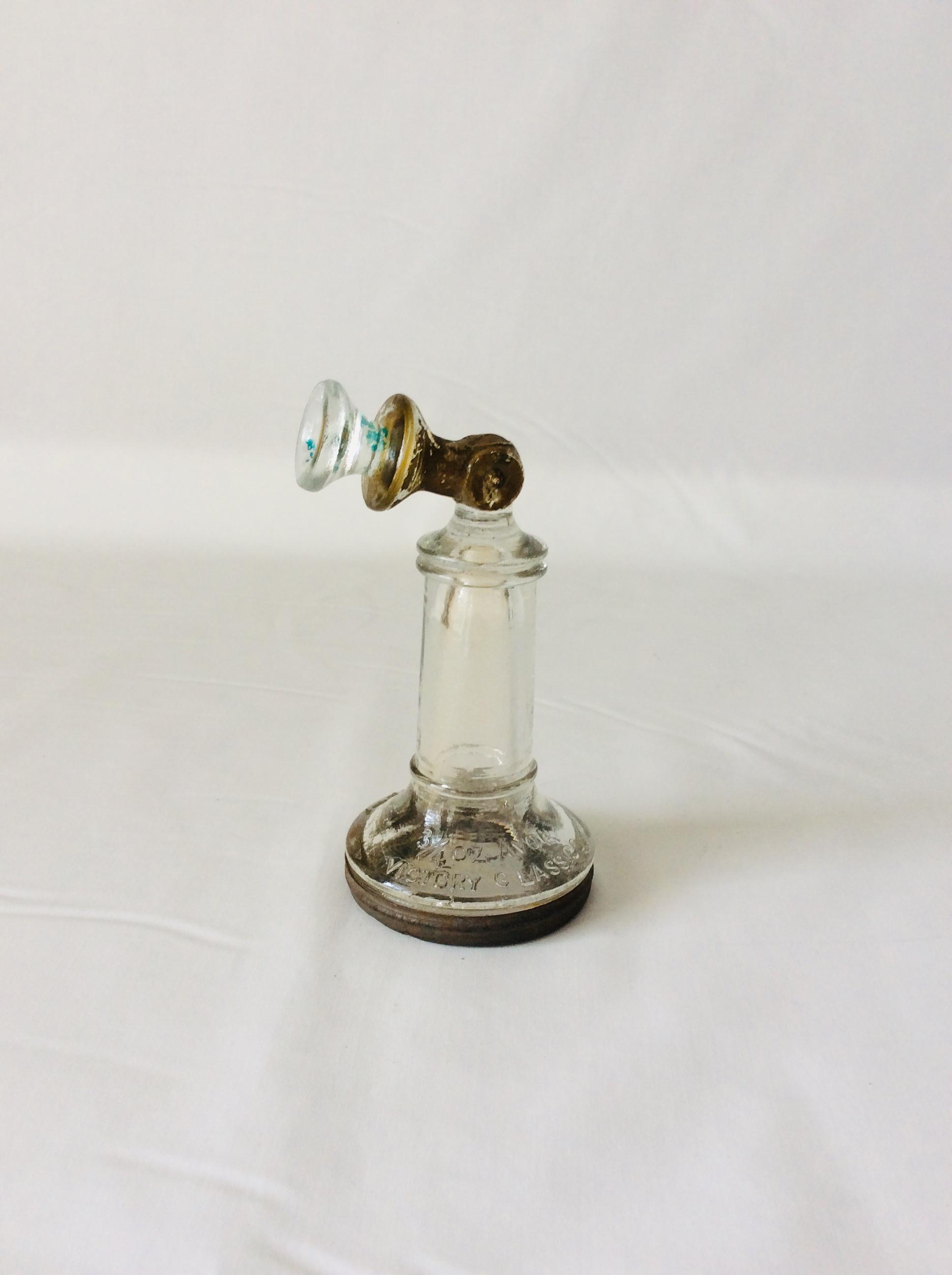 Victory Glass Company Telephone Candy Holder Jeannette Pennsylvania 3/4 ...
