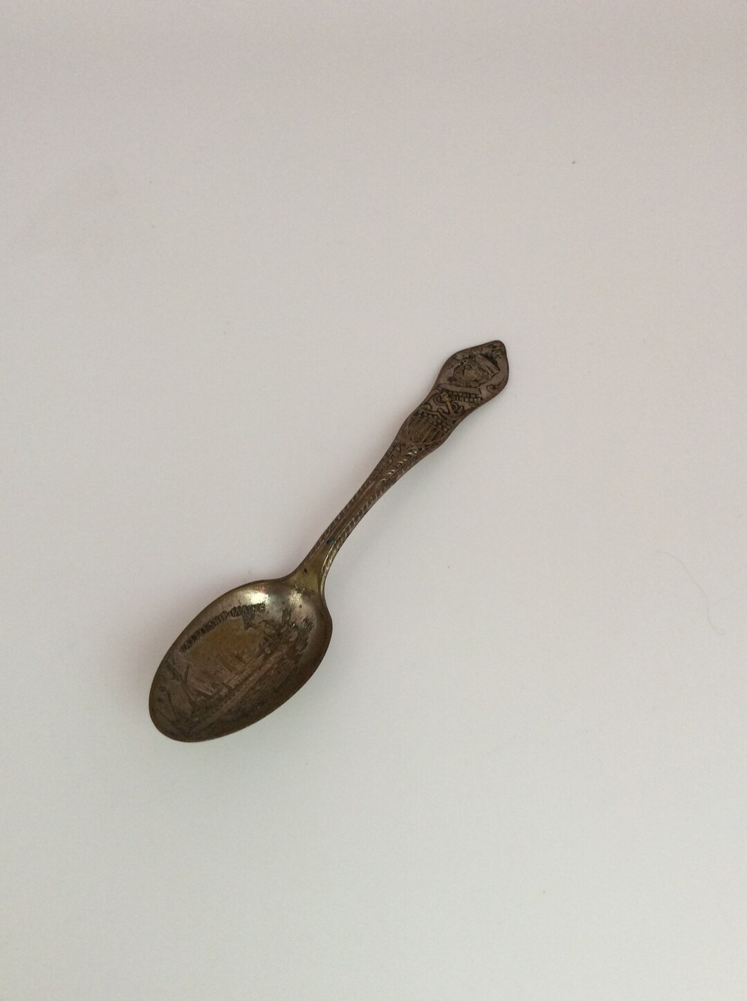 US Battleship Maine & Captain Sigsbee Souvenir/collectible Spoon From ...