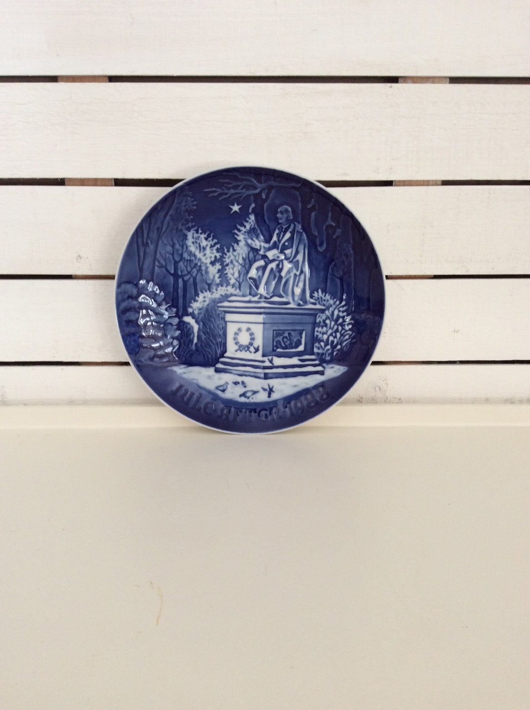 Bing & Grondahl Jule-aften 1988 Annual Christmas Plate "christmas in ...
