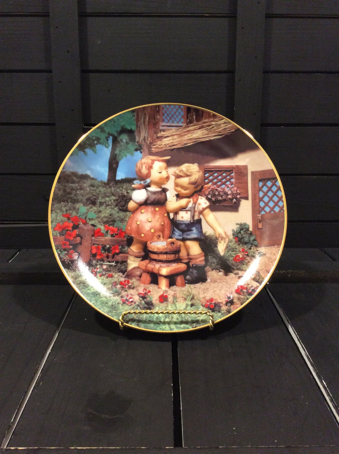Danbury Mint M.I. Hummel Plate Collection Little Companions "squeaky ...