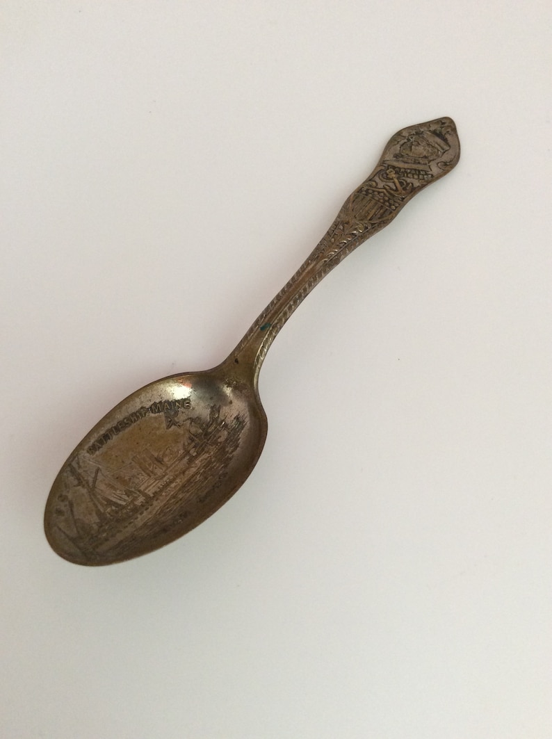 US Battleship Maine & Captain Sigsbee Souvenir/collectible Spoon From ...