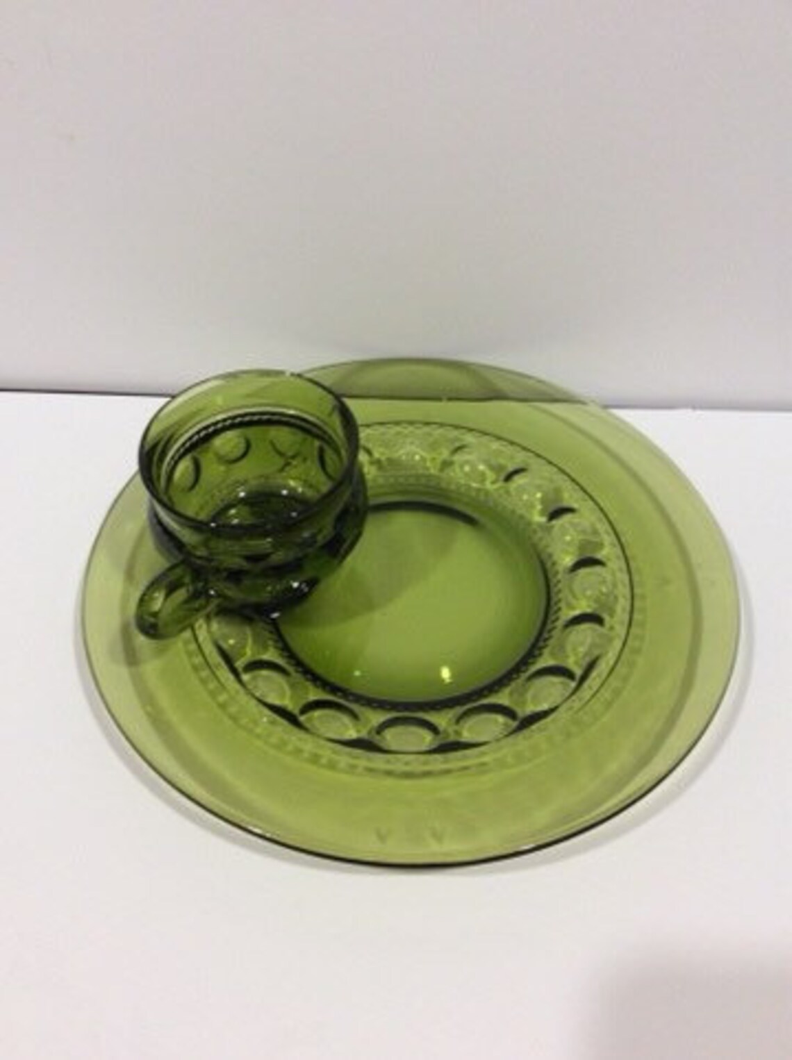 Colony Color Crown Green Snack Set Made in USA Replacement Discontinued ...