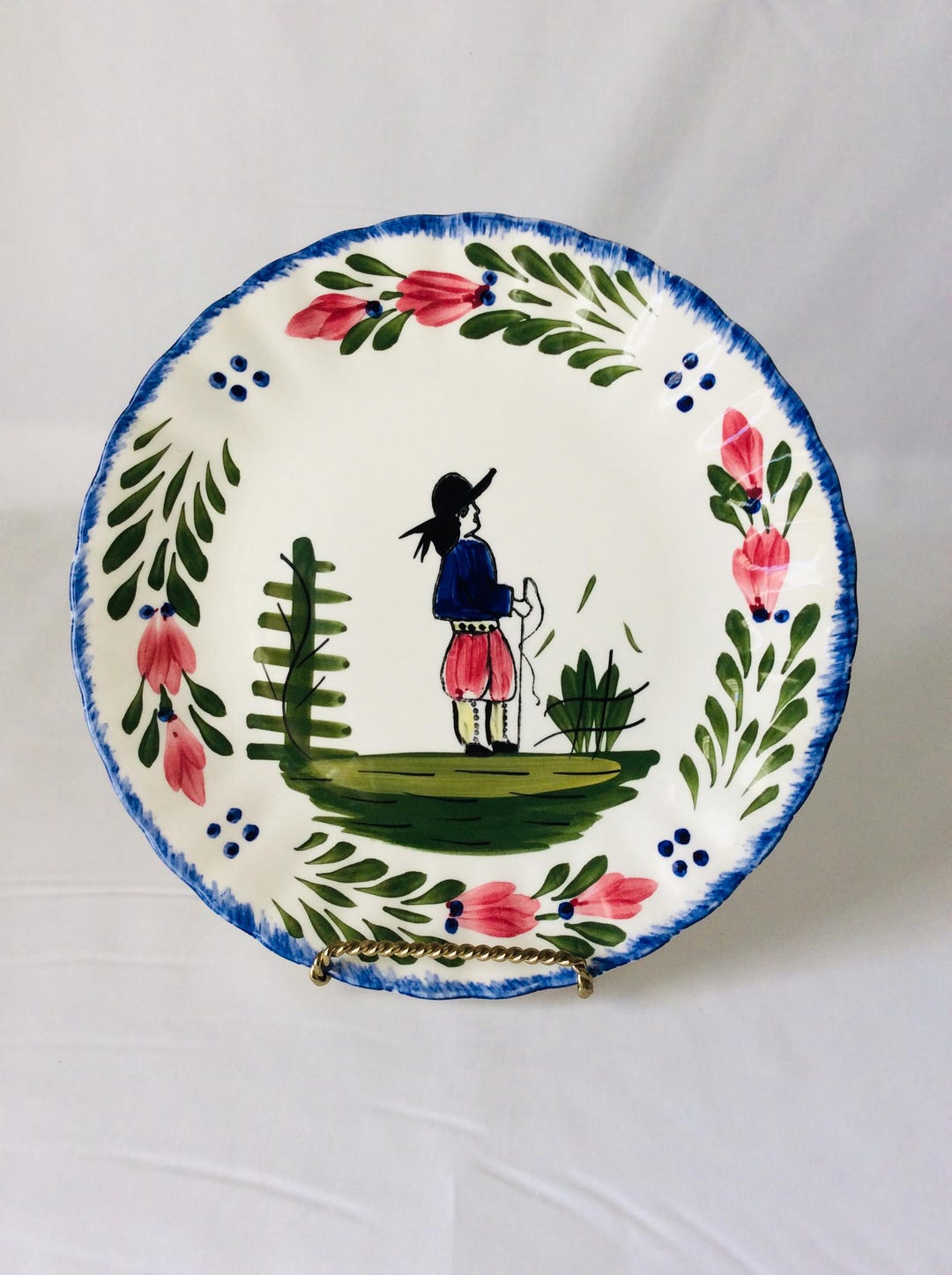 French Peasant Salad Plate From Blue Ridge Southern Pottery Hand ...