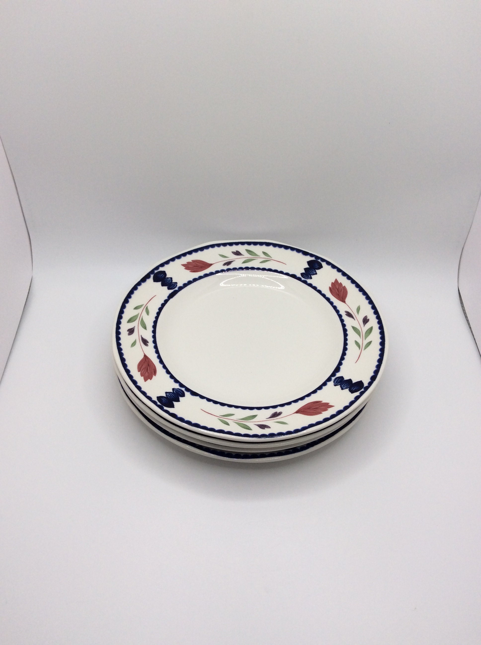 LANCASTER Salad Plates Adams China Set of 4 Made in England Replacement ...