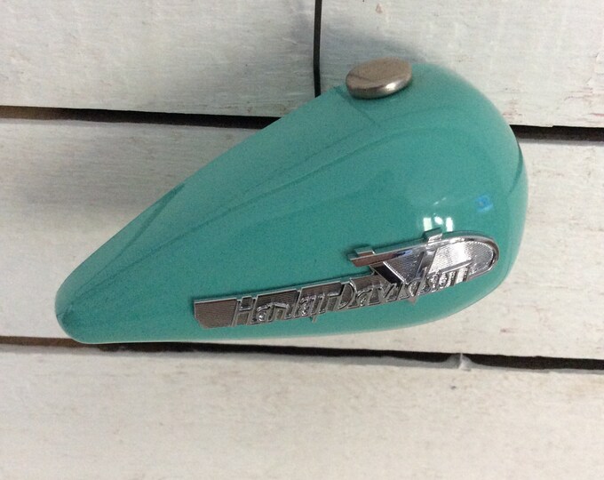 Harley-davidson 1955 Hollywood Green Collectible Tank Ornament With ...