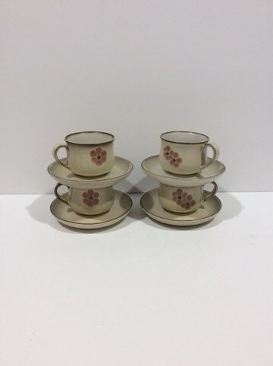 Gypsy by Denby Set of 4 Cup and Saucer Sets Made in England Replacement ...