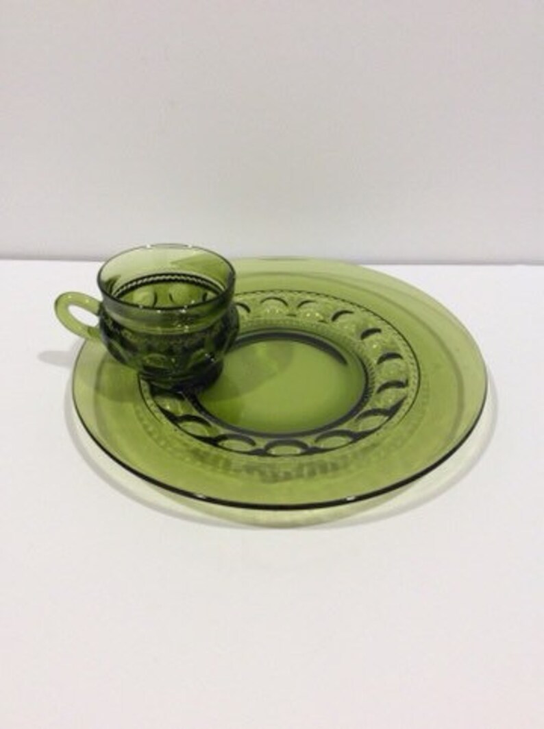 Colony Color Crown Green Snack Set Made in USA Replacement Discontinued ...