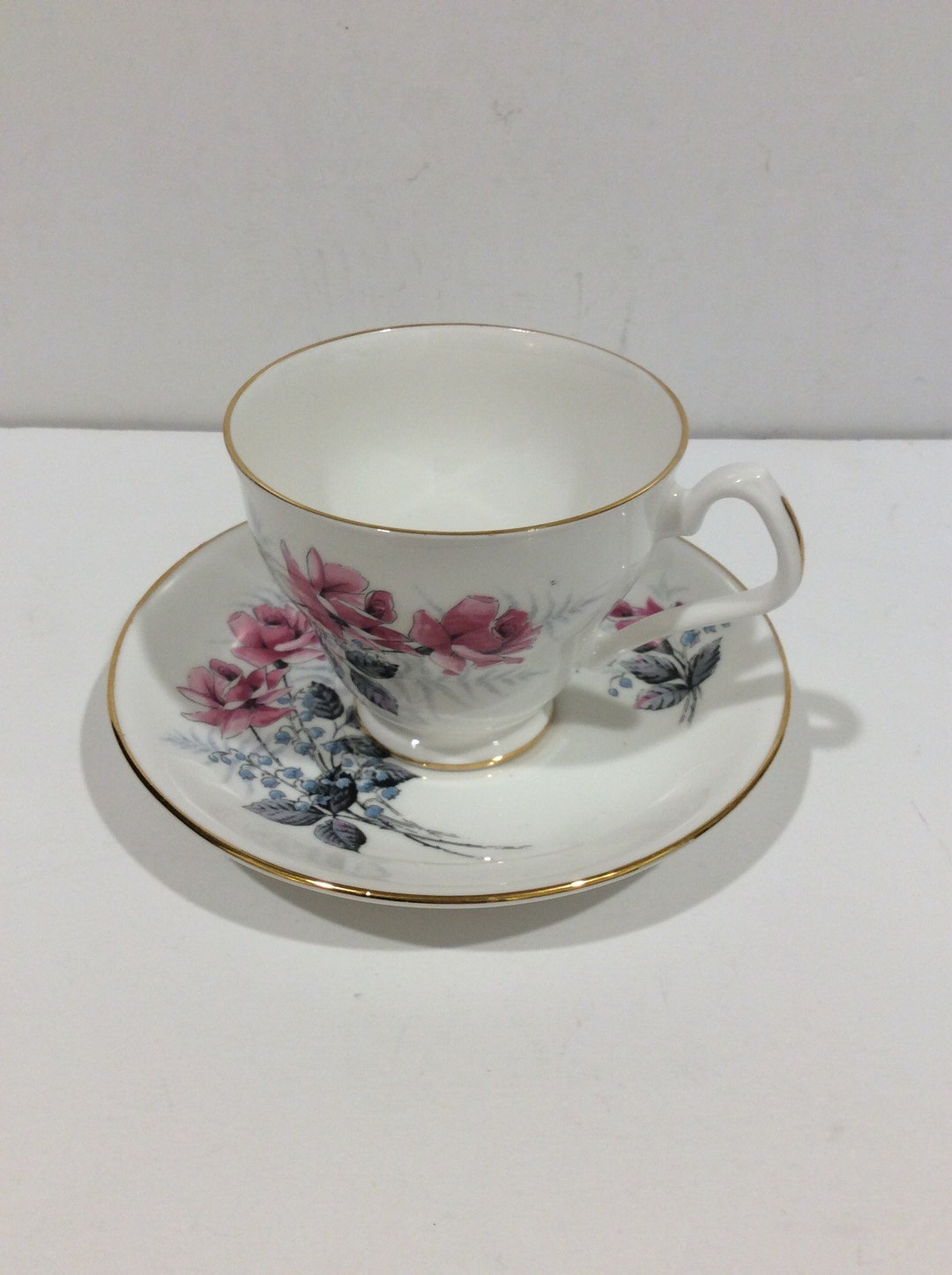 Royal Imperial Finest Bone China Rose Cup and Saucer Made in England ...