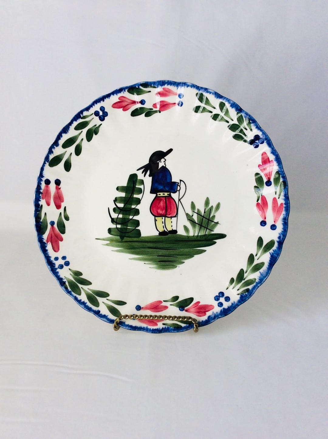 French Peasant Luncheon Plate From Blue Ridge Southern Pottery Hand ...
