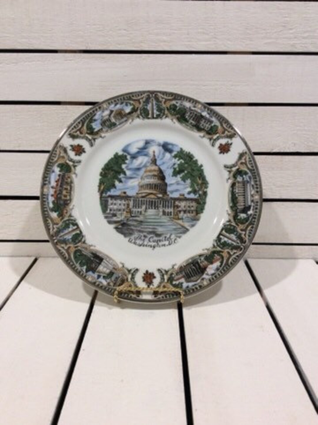 Vintage the Capitol Washington D C Souvenir Plate Made in Japan ...