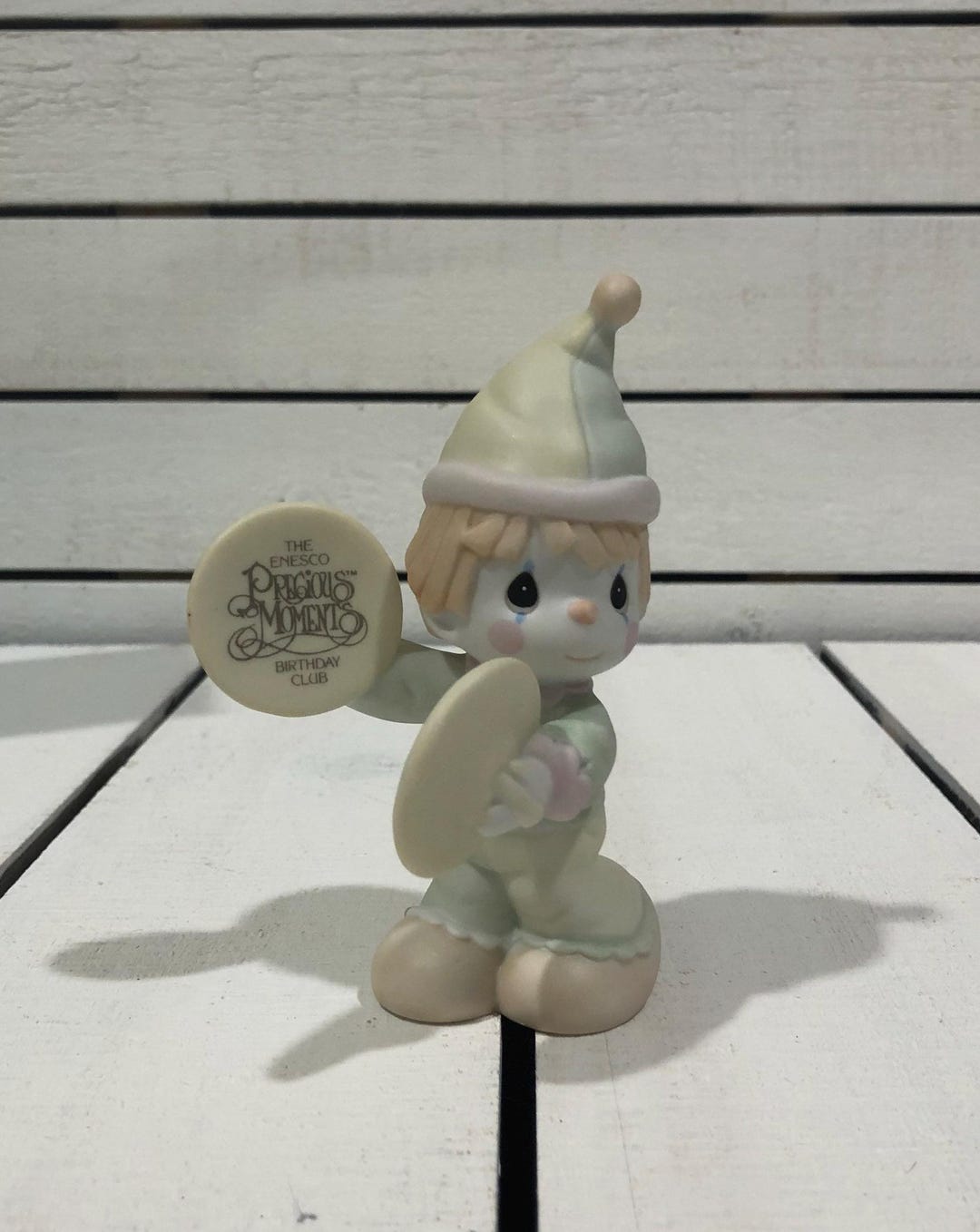Enesco Precious Moments Porcelain Figurine 1987 Symbol of Membership "a ...