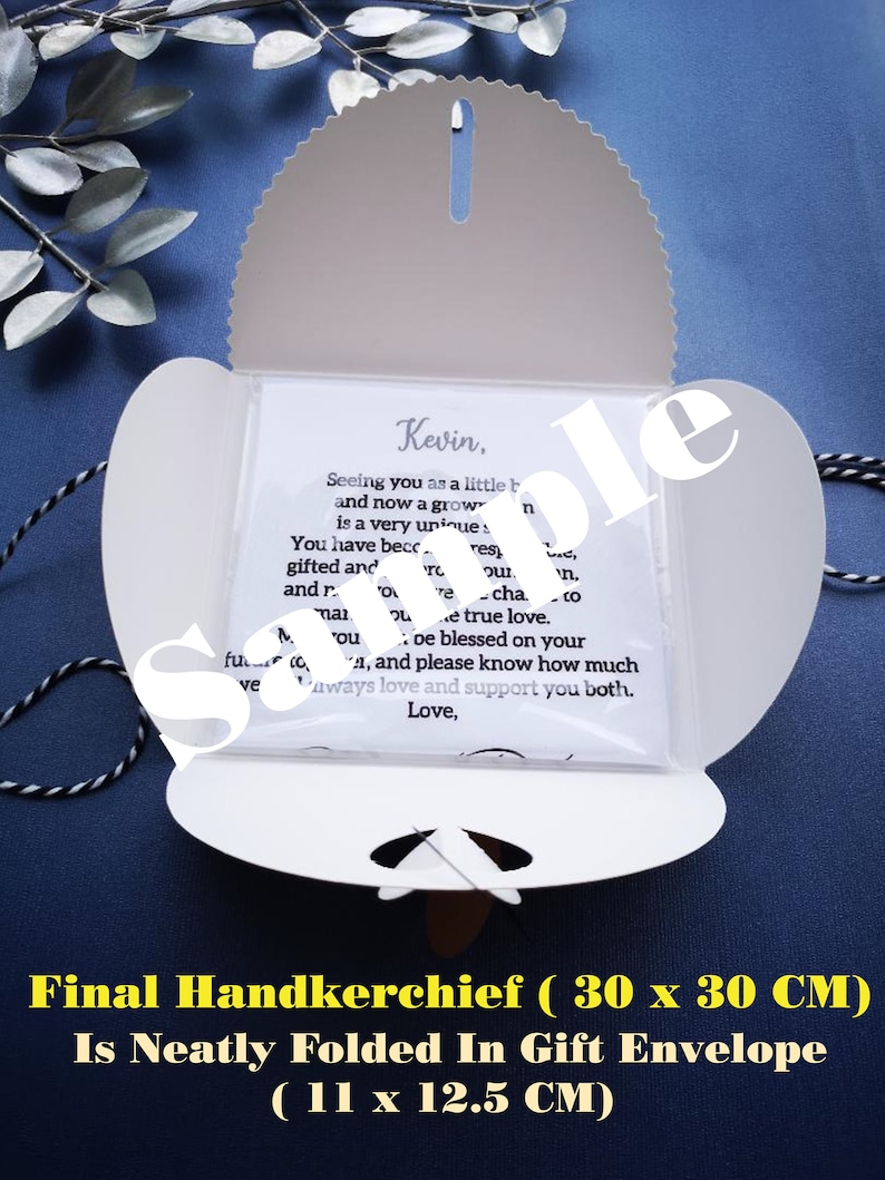 Stepfather of the Bride Gift From Bride, Wedding Handkerchief From ...