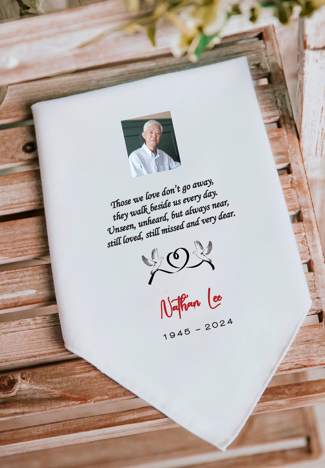 Personalized Remembrance Handkerchief: in Loving Memory Gift - Etsy