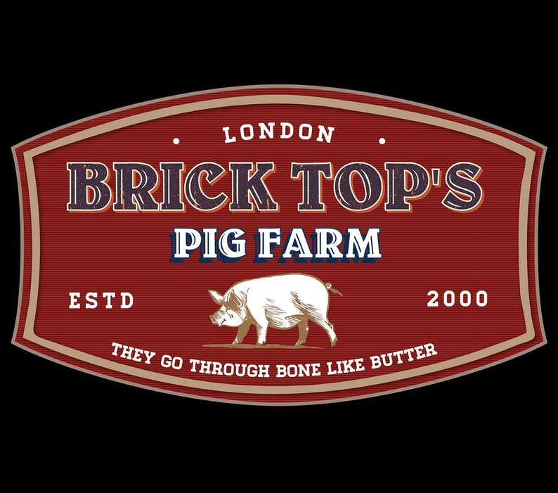 Snatch - Brick Top's Pig Farm Movie T-shirt - Etsy