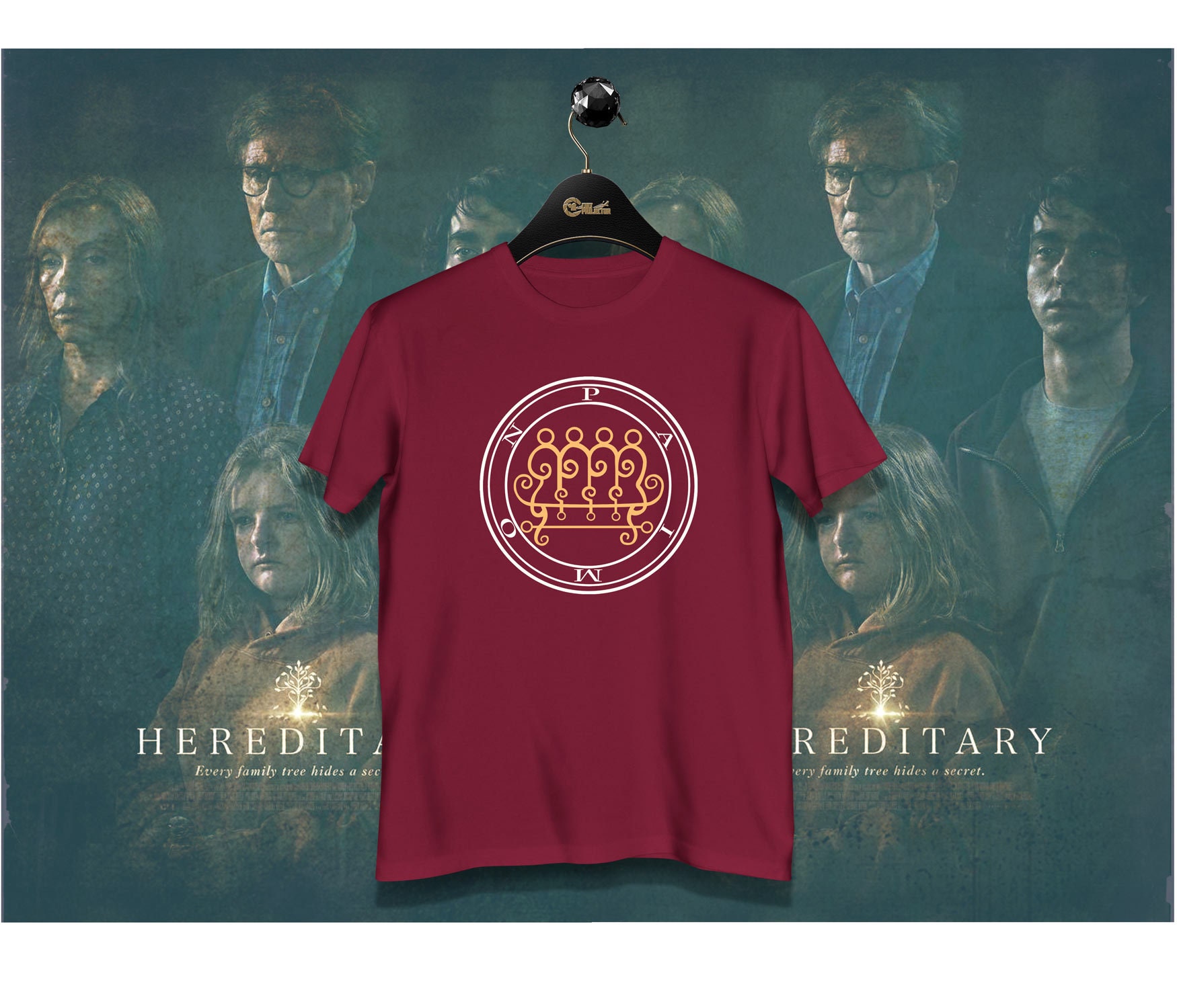 Hereditary King Paimon Occult Satanic Symbol Cult Horror Movie T-shirt ...