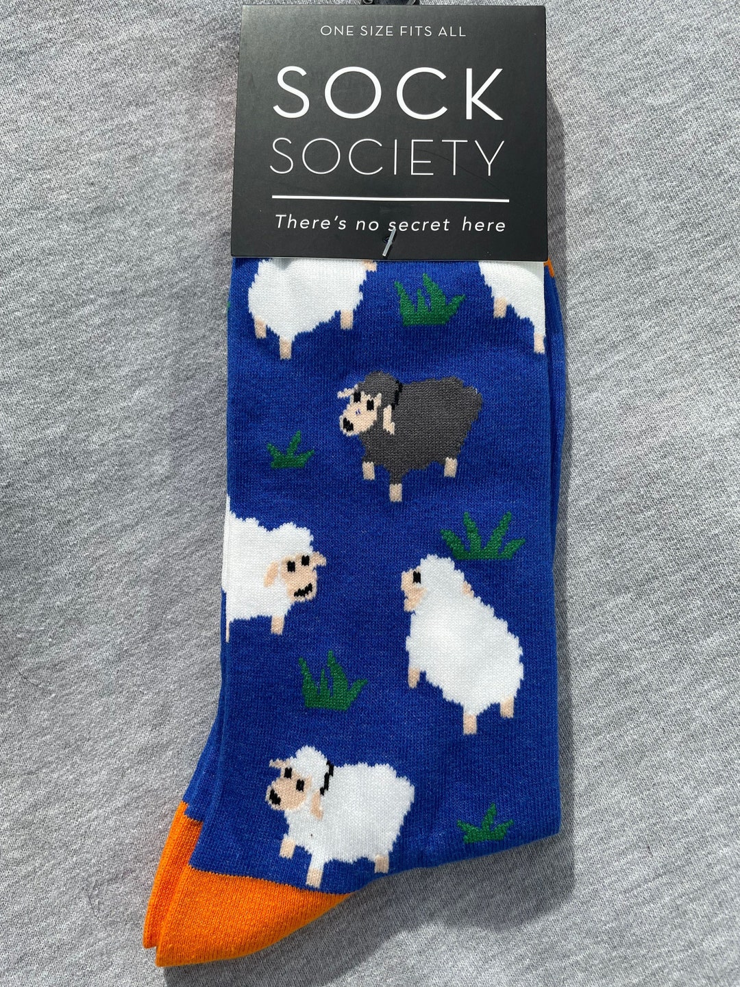 Sheep SOCK SOCIETY Blue Ankle Socks One Size Fit All - Etsy