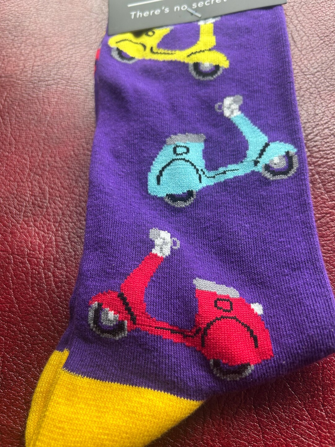 Scooter Motorcycle SOCK SOCIETY Purple Ankle Socks Adult One Size Fit ...