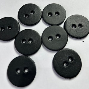 Real Leather Black Sewing Buttons Crafting Button Free UK Postage - Etsy