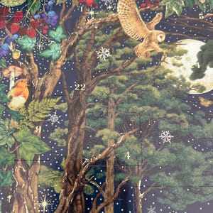 Enchanted Forest Christmas Advent Calendar Large With Envelope FREE UK ...