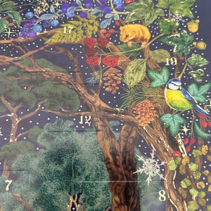 Enchanted Forest Christmas Advent Calendar Large With Envelope FREE UK ...