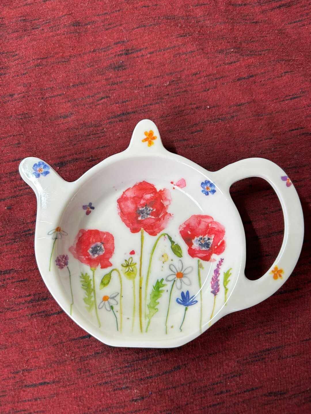 Poppy Fields Floral Tea Bag Tidy Dining Decor FREE UK Postage - Etsy