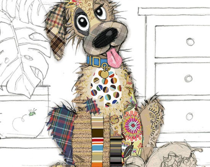 Bug Art Birthday Murphy Mutt Greetings Card & Envelope FREE UK POSTAGE ...